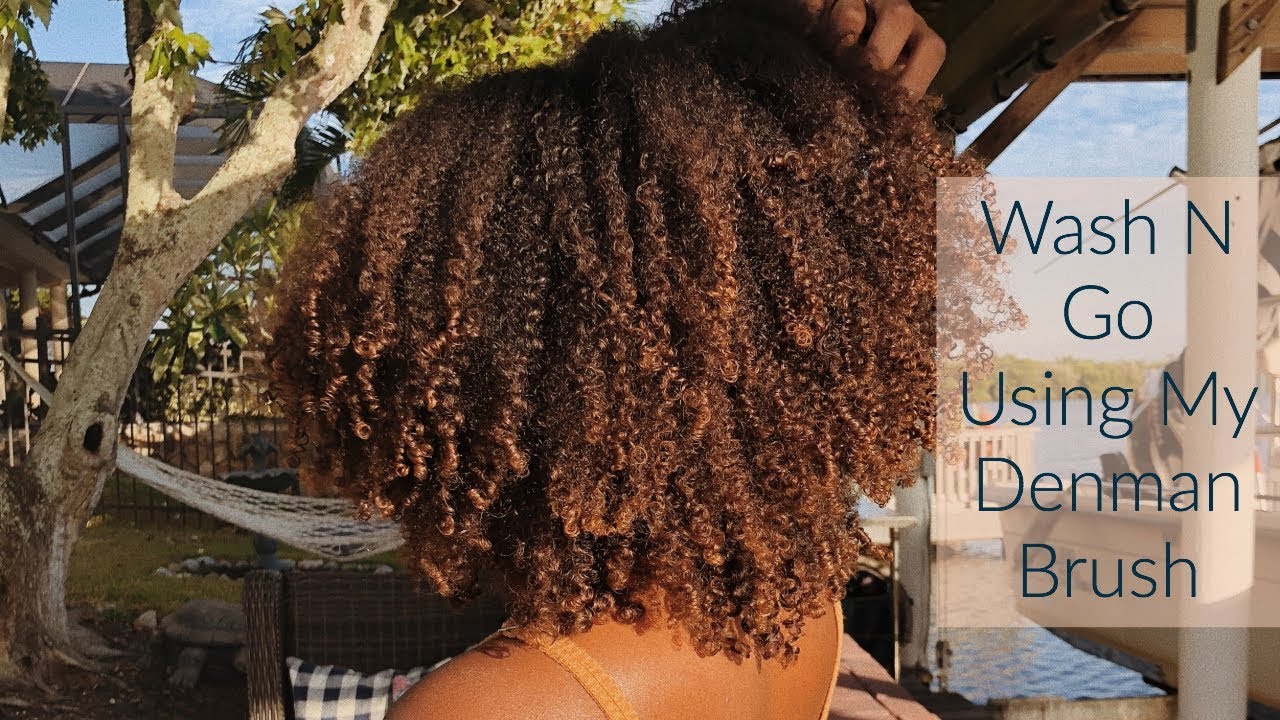 Wash N Go| Using My Denman Brush - YouTube