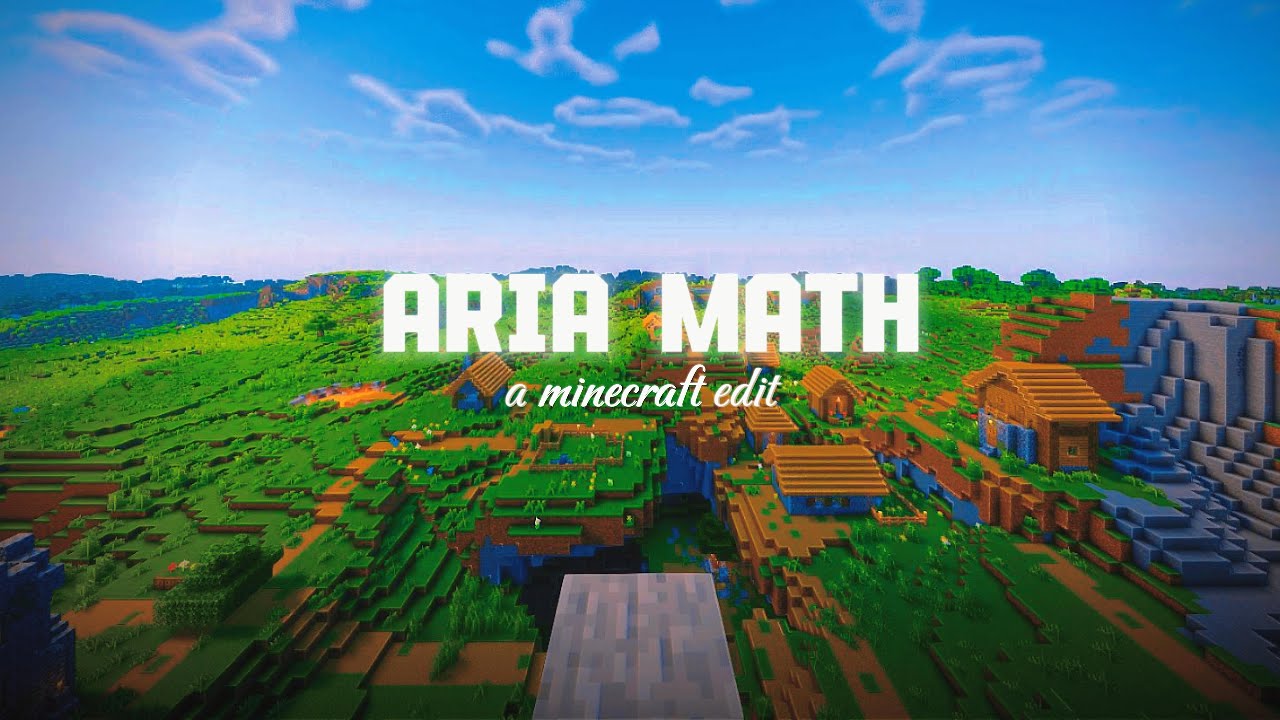 Minecraft edit | Aria Math | 4k - YouTube