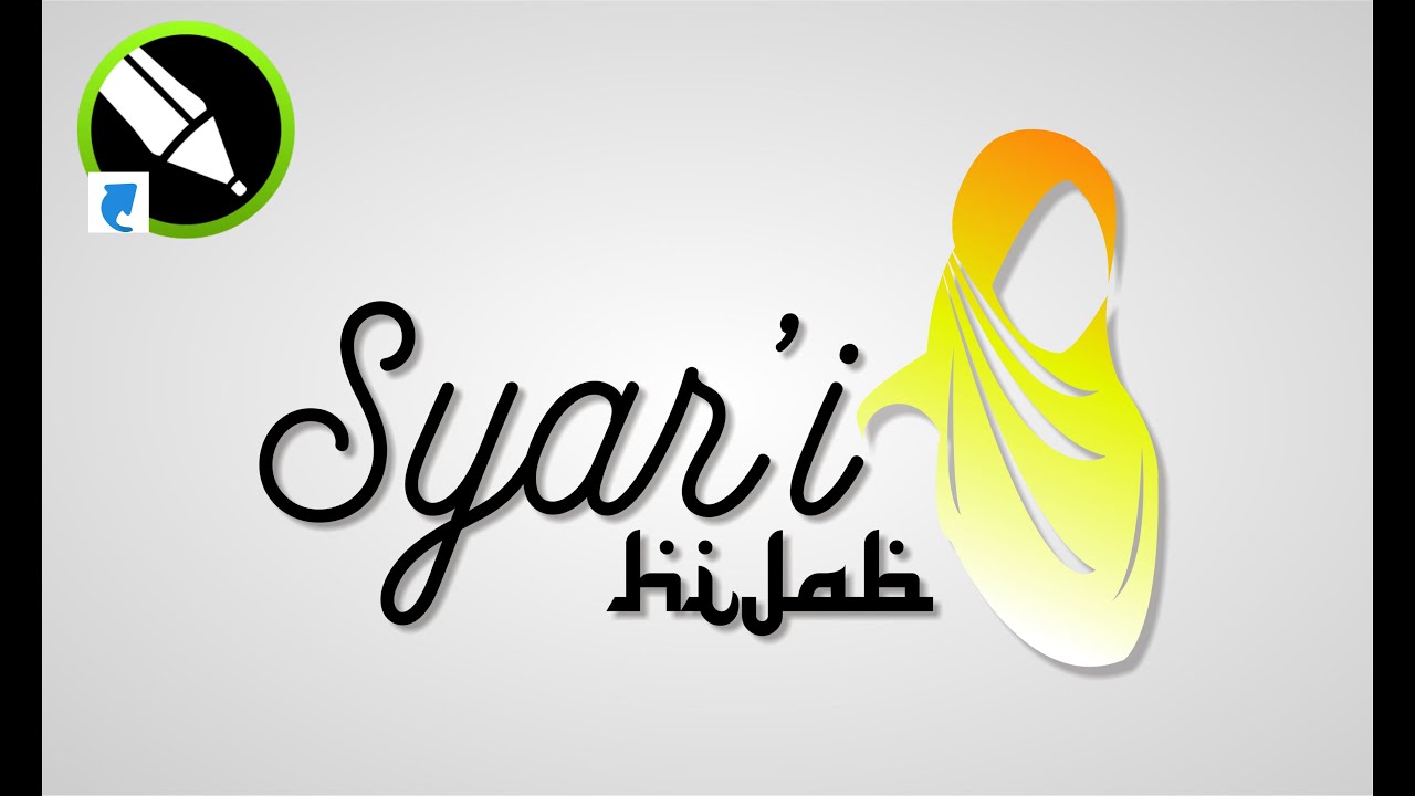 Tutorial design logo hijab CorelDraw 2018 - YouTube