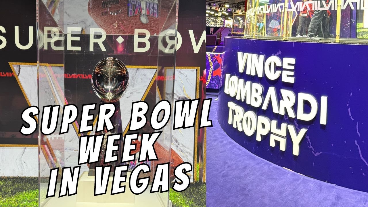 NFL Super Bowl Experience Vince Lombardi Trophy Mandalay Bay Fan ...