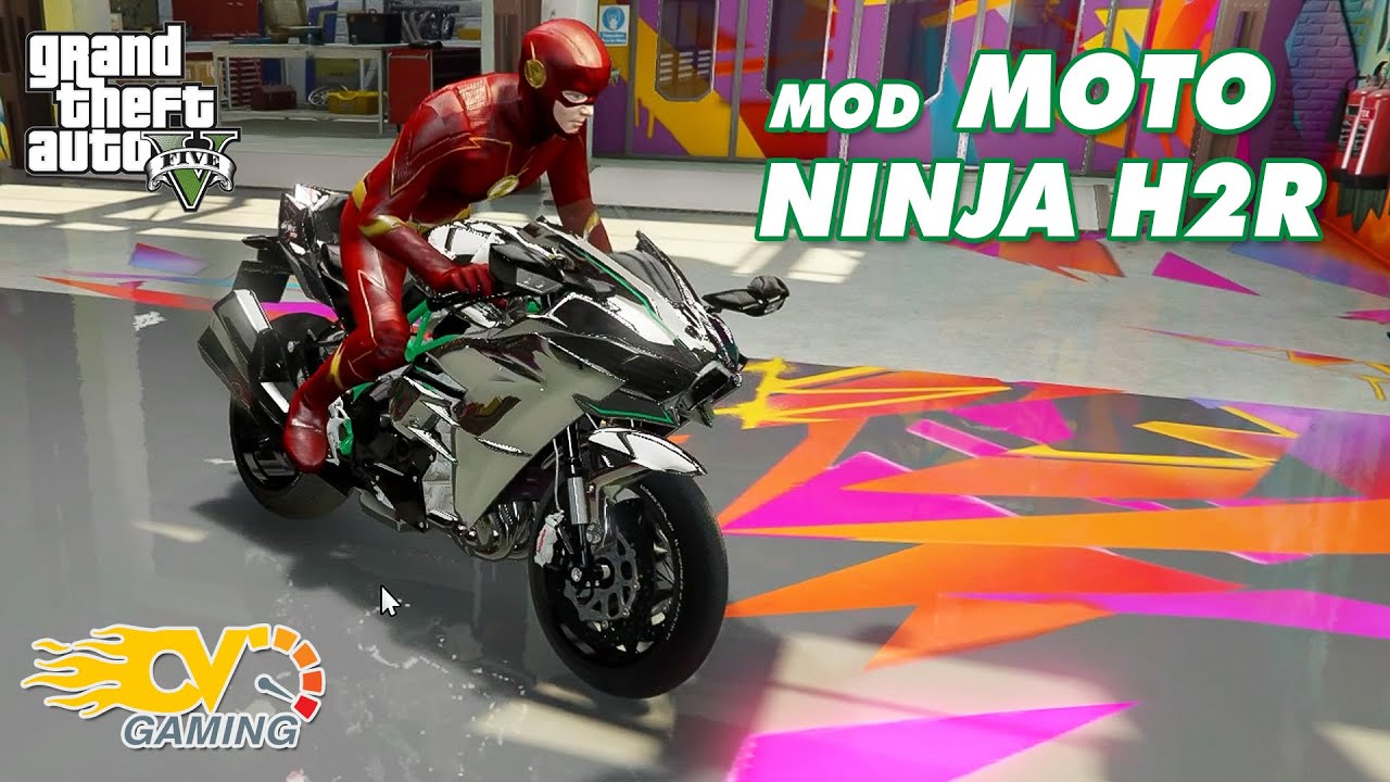 GTA 5 - Hướng Dẫn Mod Siêu Xe Moto Kawasaki Ninja H2R - YouTube