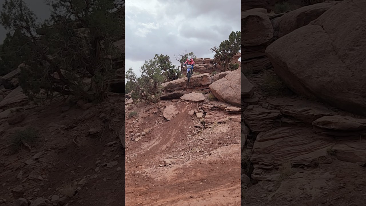 Fun little drop in Moab - YouTube