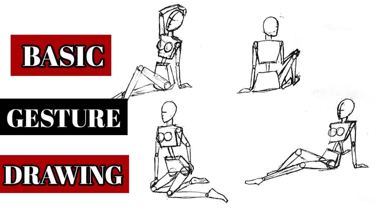 Gesture drawing practice for beginners | how to draw female anatomy ...
