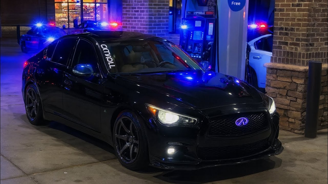TOOK MY Q50 TO AN ILLEGAL CAR MEET (GSP CAME) - YouTube