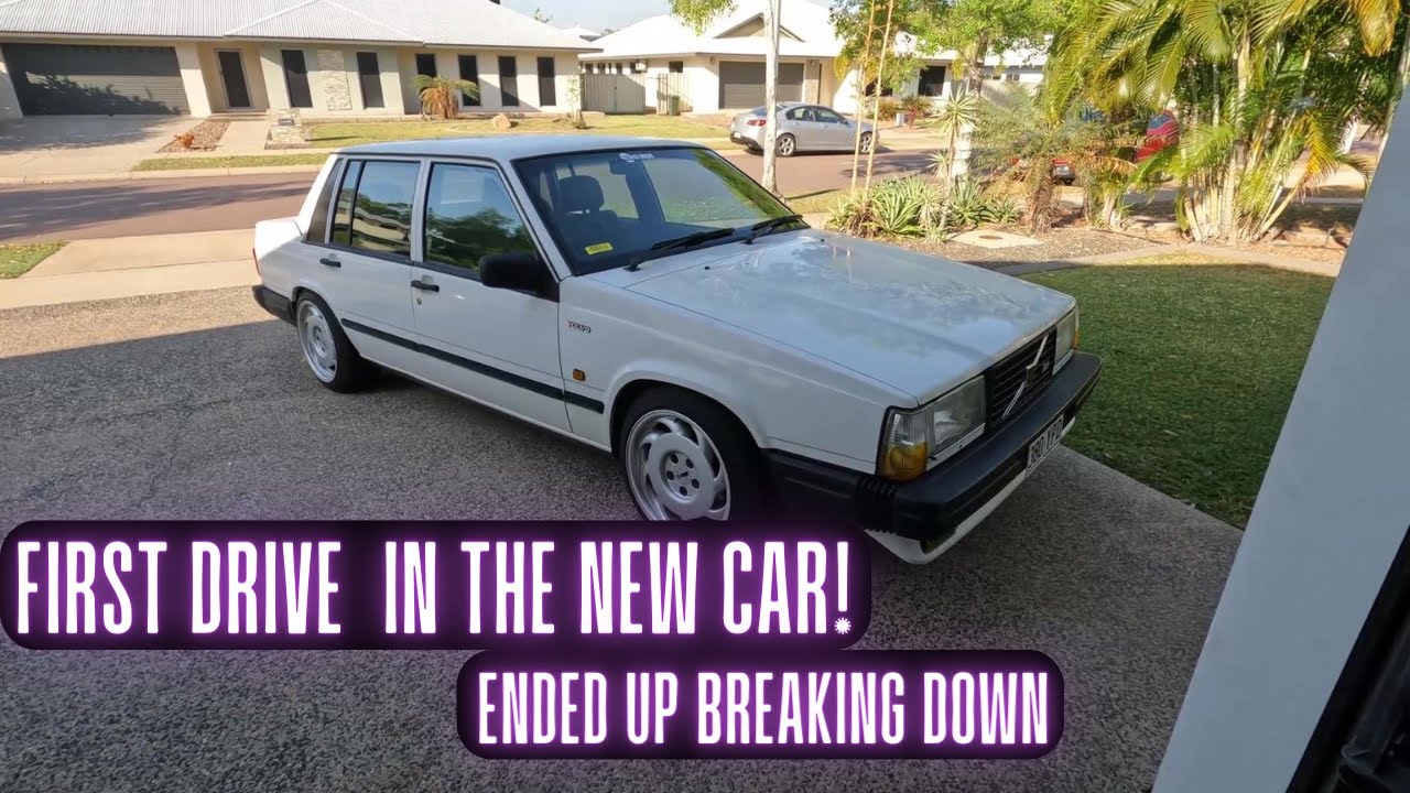 First Drive in the New Car and it BROKE!!! Volvo 740 TURBO! - YouTube