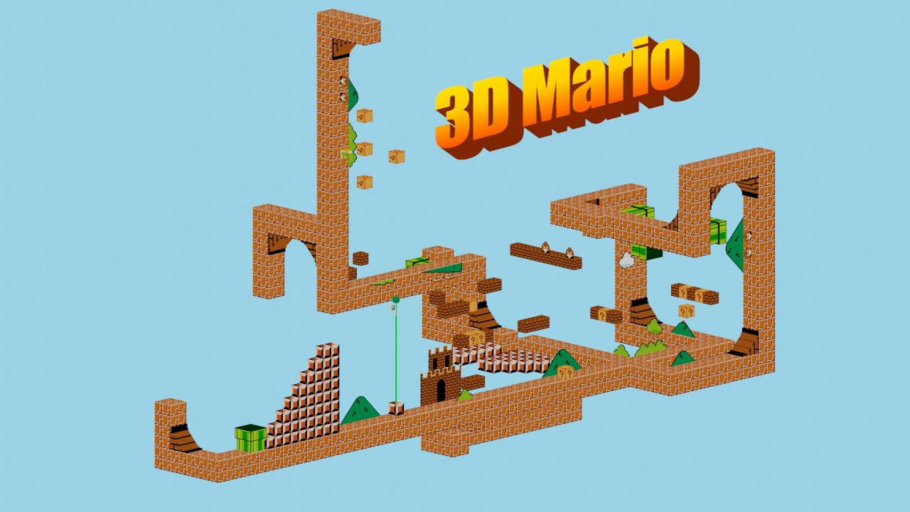 SMB1 1-1 in 3D - YouTube