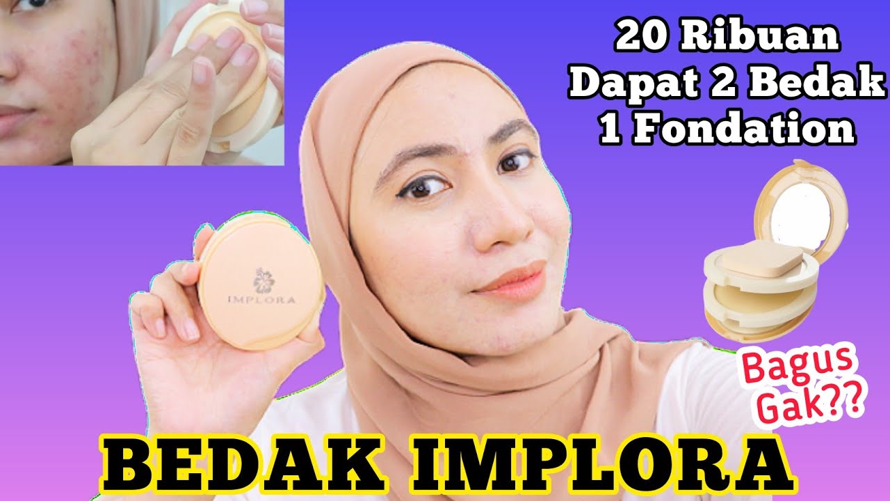 REVIEW IMPLORA TWO WAY CAKE | ada foundationnya!! pakai di wajah ...