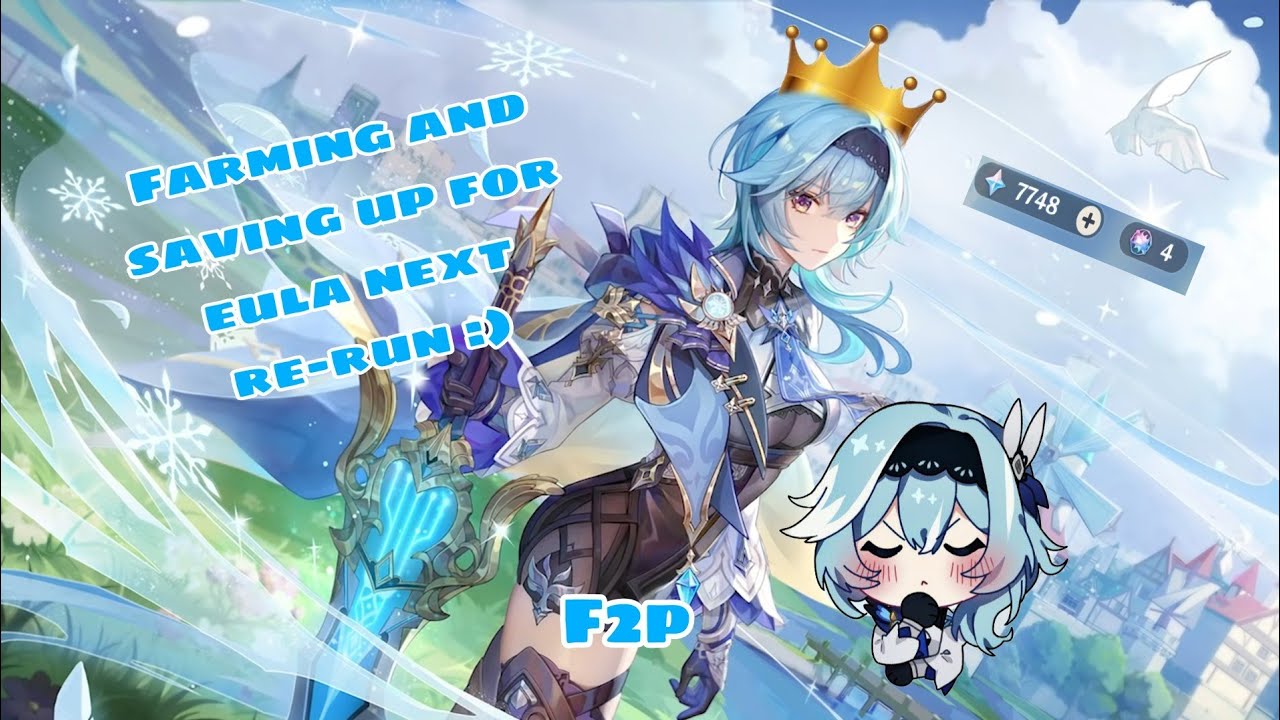 Farming up for eula before her next re-run, and stuff :) @GenshinImpact ...