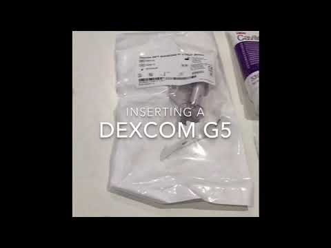 How to insert a dexcom g5 sensor - YouTube