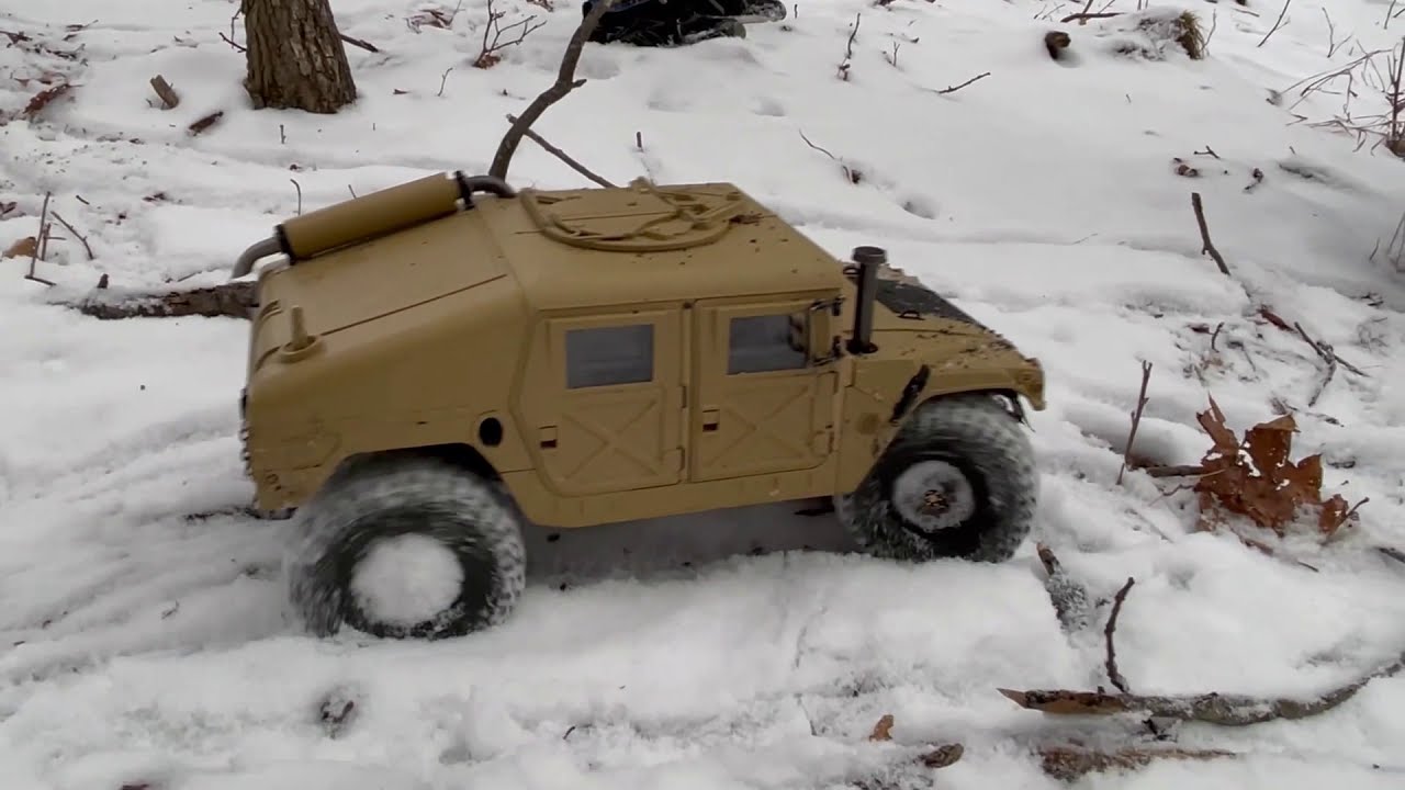 HG P408 UPGRADED/MODIFIED RC HUMVEE Snow Run - Kevbot Style - YouTube