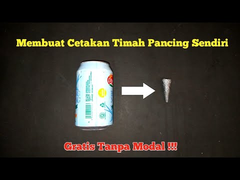 Cara Membuat Pemberat Pancing Dengan Cetakan Kaleng - YouTube
