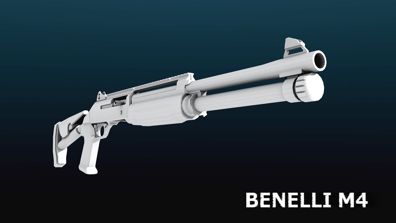[DLG] [ Blender 3D ] Speed Modelling of Benelli M4 Shotgun - YouTube