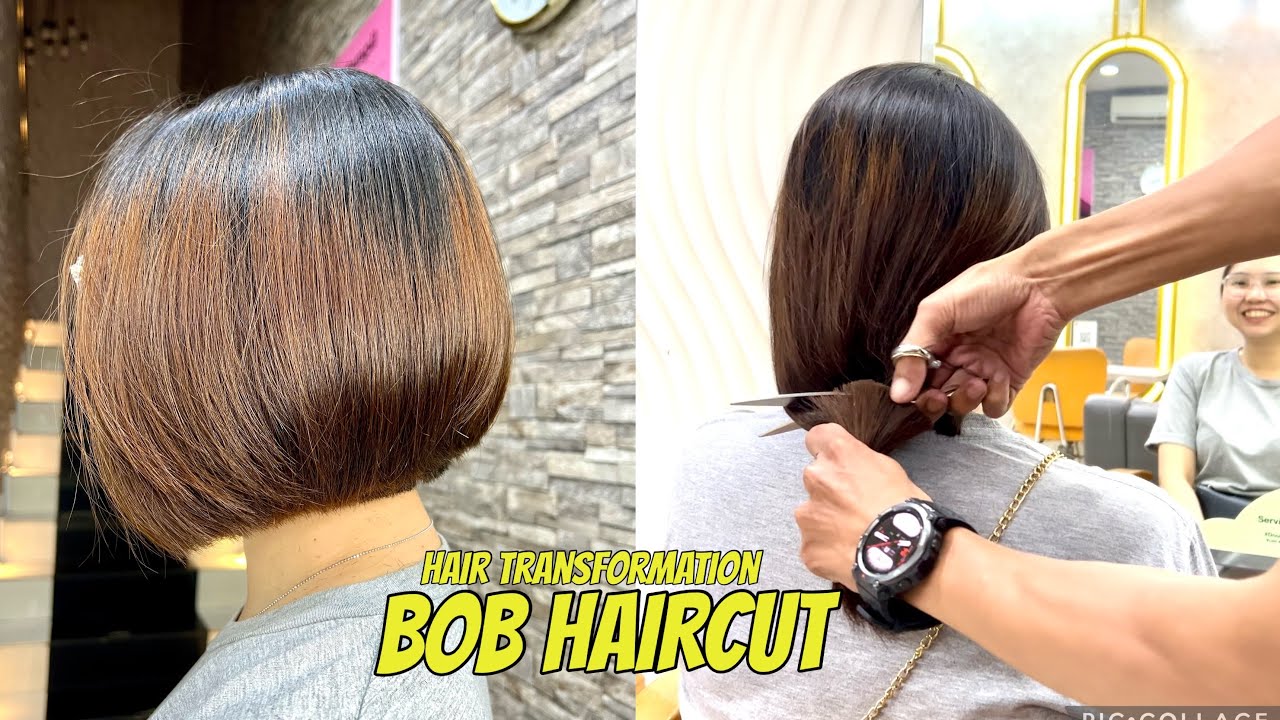 BOB HAIRCUT | POTONG RAMBUT PENDEK | HAIR MAKEOVER | Short Haircut ...