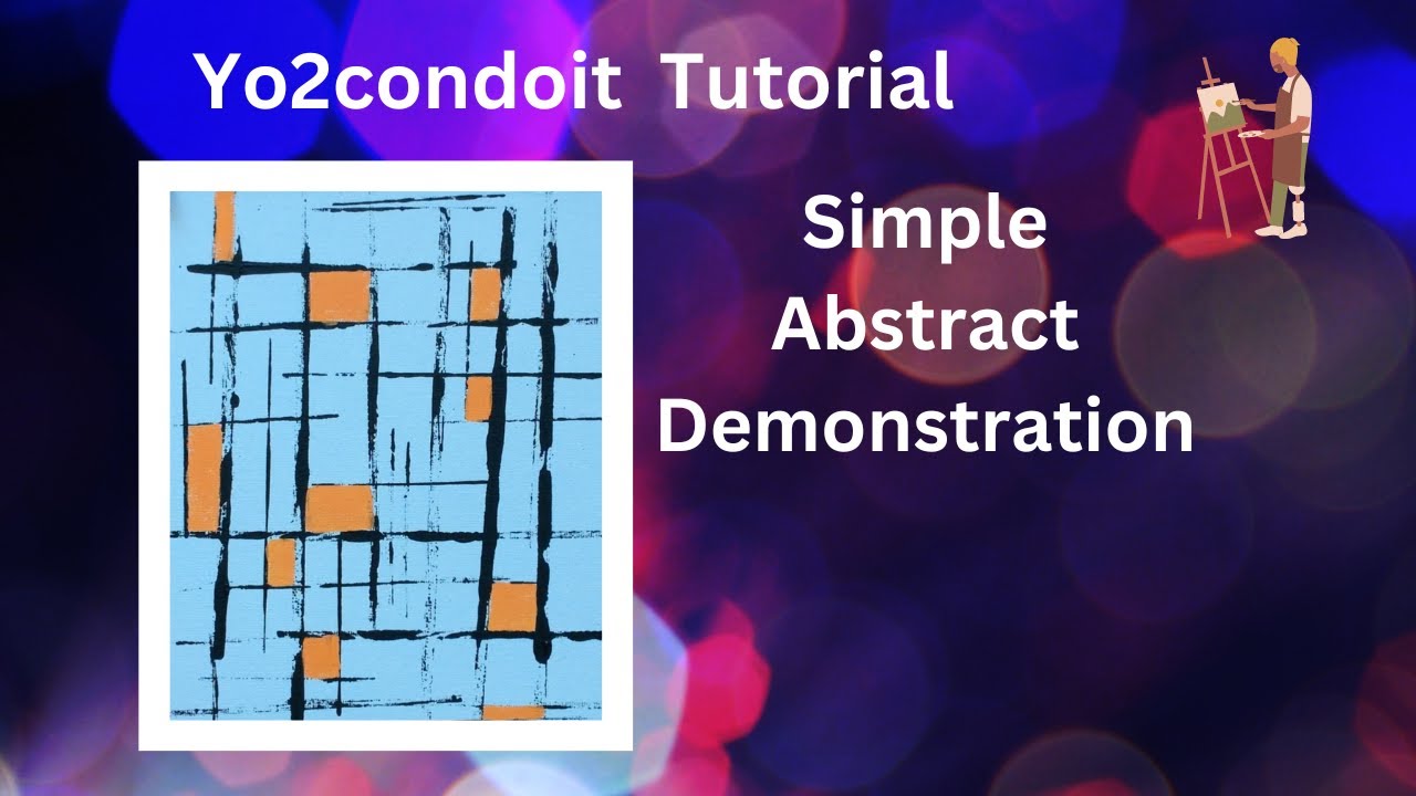 Simple Abstract Demo #art #painting #howto - YouTube