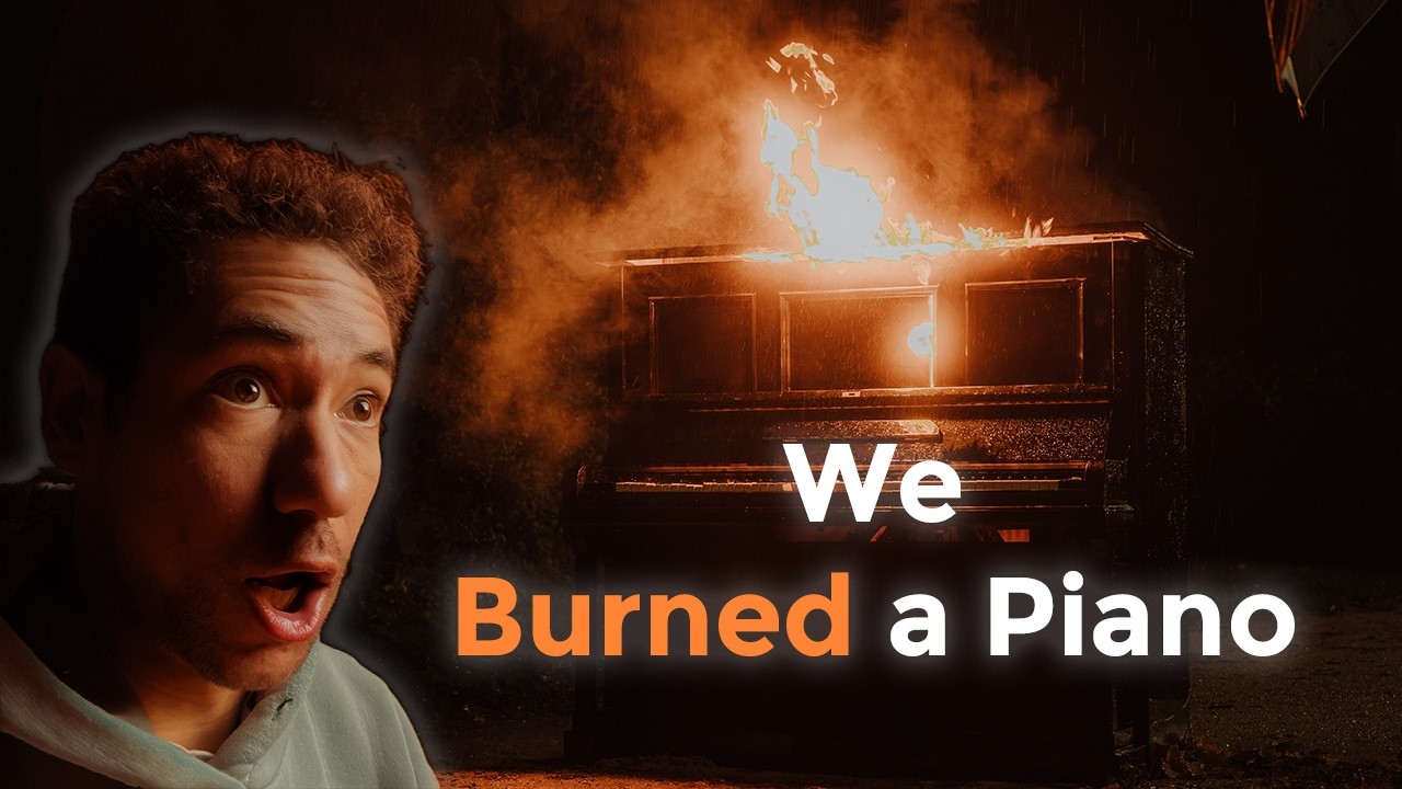 Behind the Scenes of a Charity Musical (with a Burning Piano) - YouTube