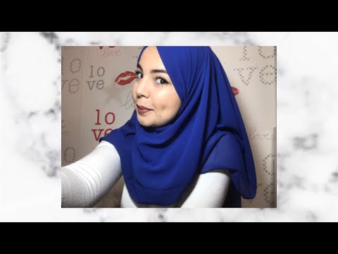 Tutoriel hijab crêpe carré | لفة حجاب على الطريقة التركية |