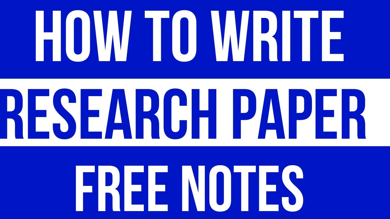 How to Write a Research Article l How to Write Research Paper l Free ...