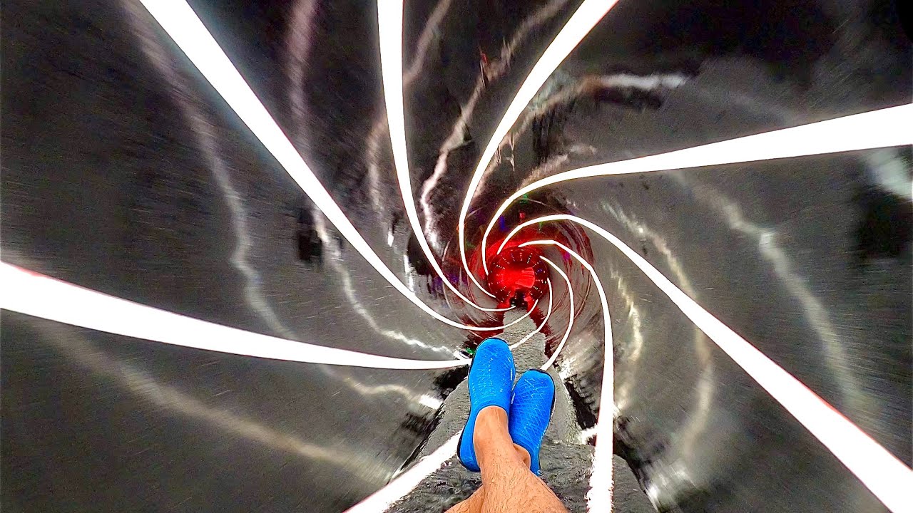 Multimedia Waterslide at Aquapark Wrocław (Space Bowl Slide) - YouTube