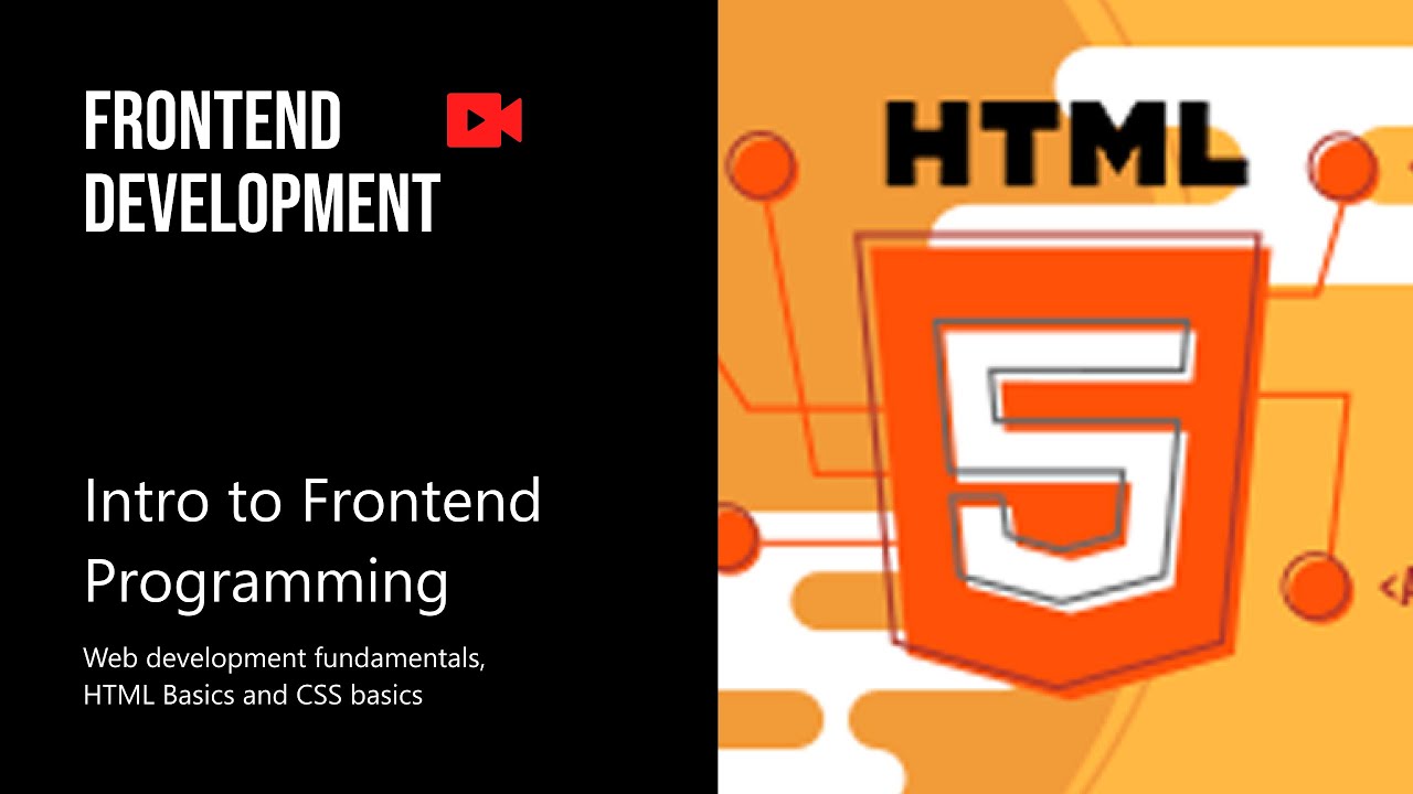1. Introduction to Frontend Programming (Class 1) - YouTube