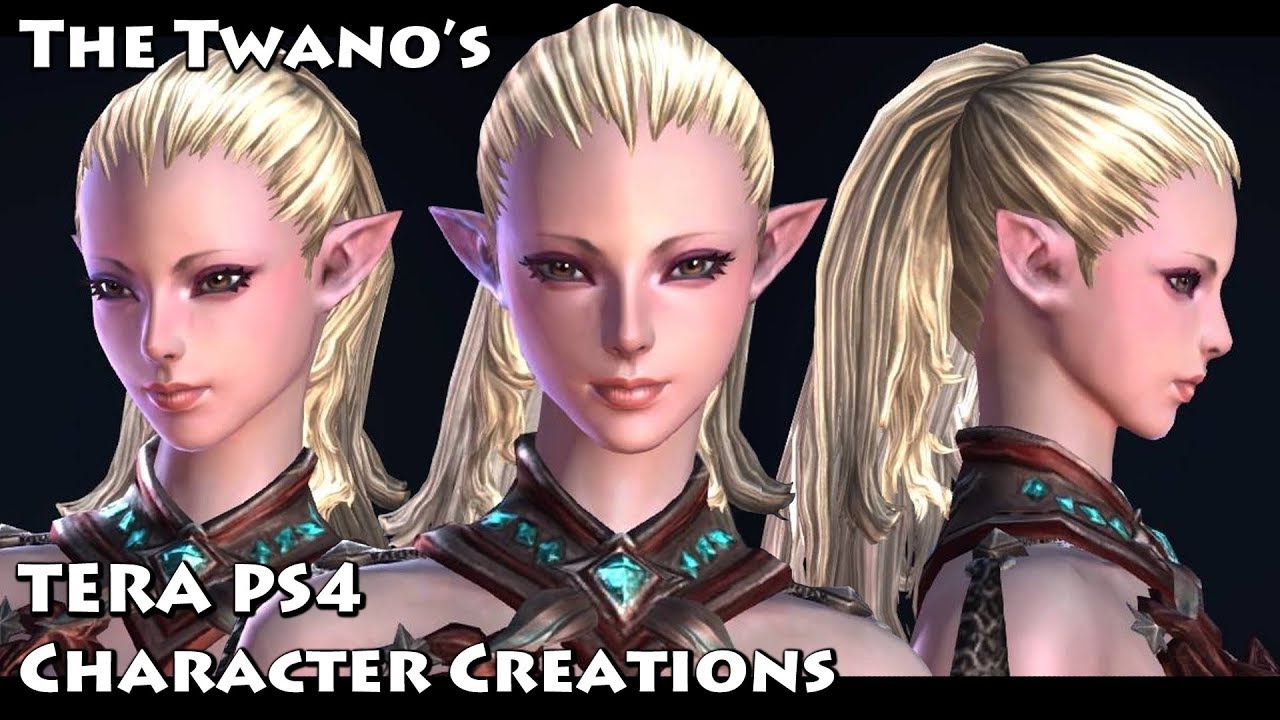 TERA PS4 - Character Creation (Cute Female High Elf) #3 - YouTube