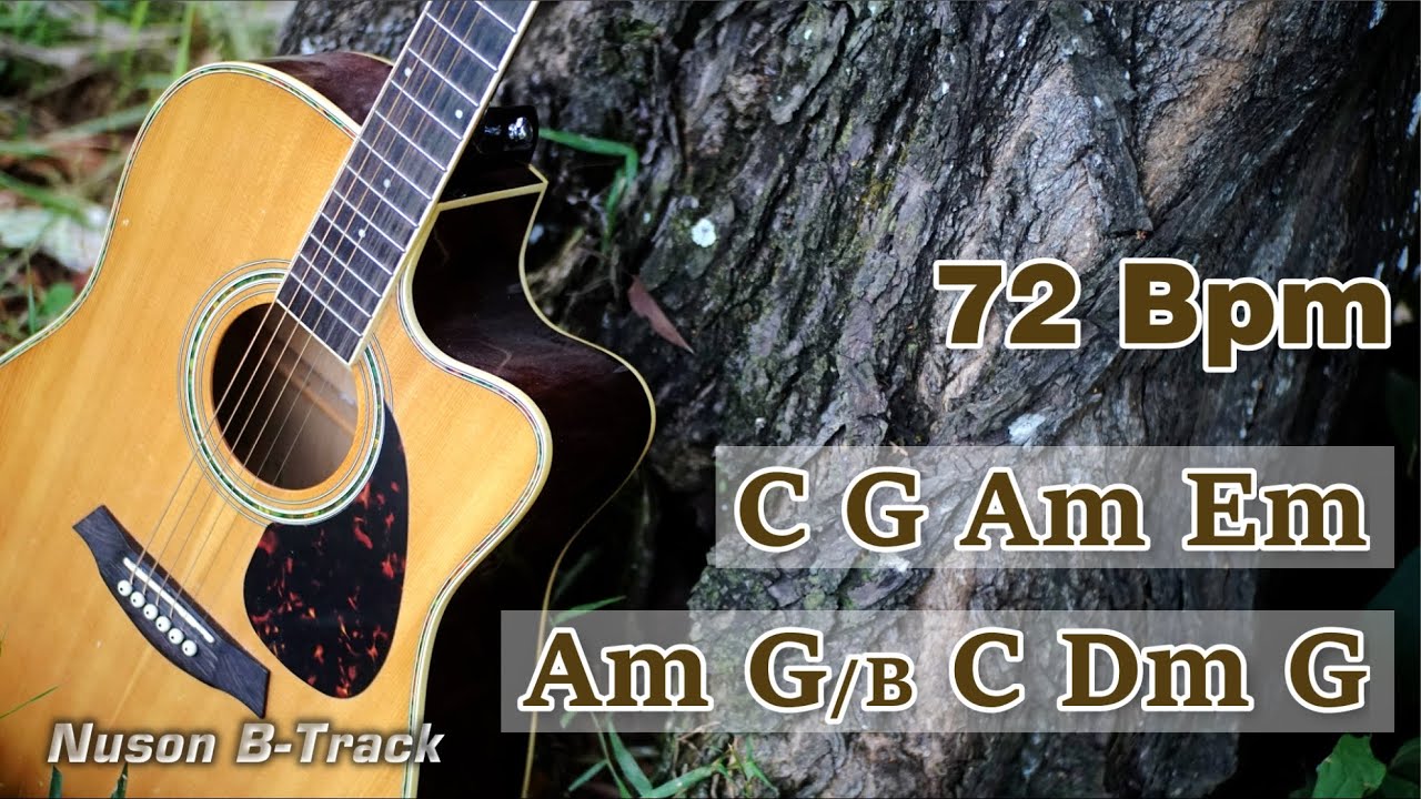 Conscious Acoustic Guitar Backing Track in C Major | Pop 72 Bpm - YouTube
