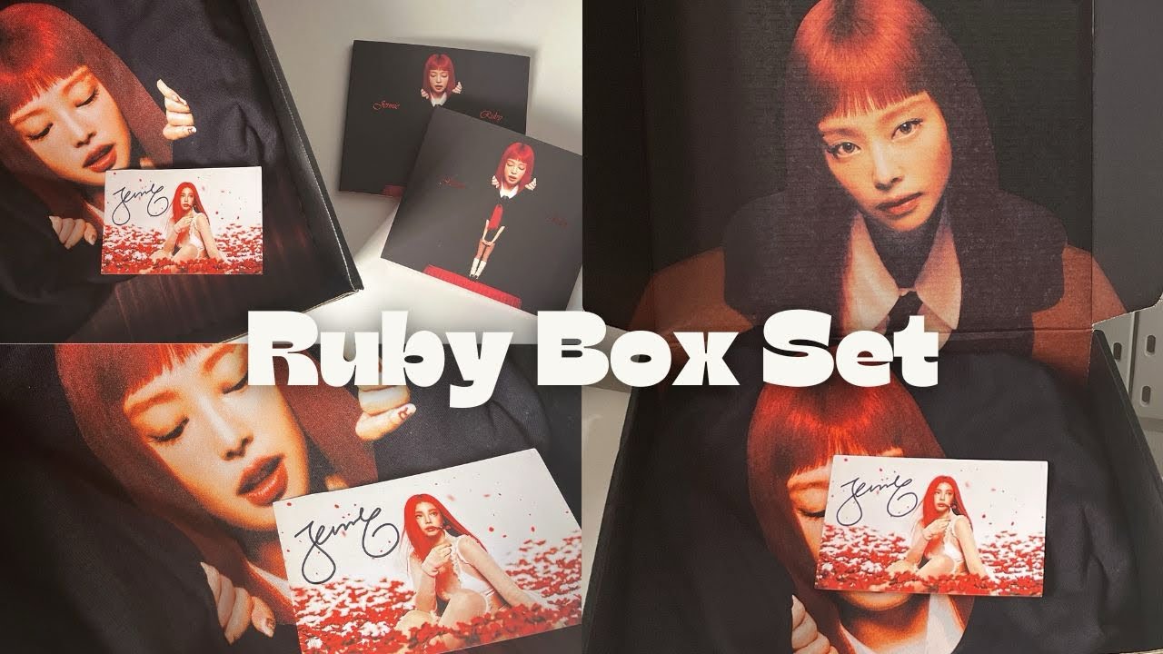 unboxing jennie - ruby box set | what’s inside? signed art card ...