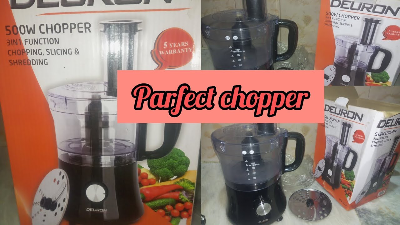 Deuron chopper unboxing & review| chopper 3in1 function chopping ...