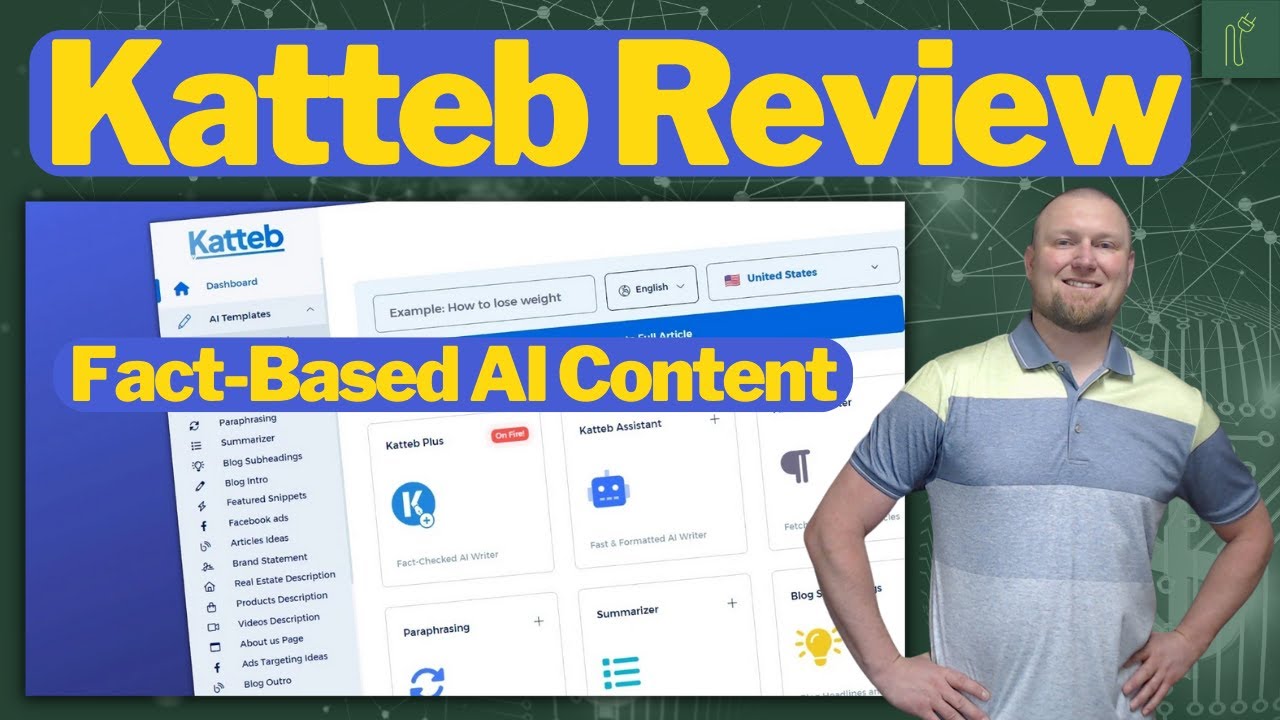 Katteb Review: Updated UI and Fact Based AI Content (Any Good?) - YouTube