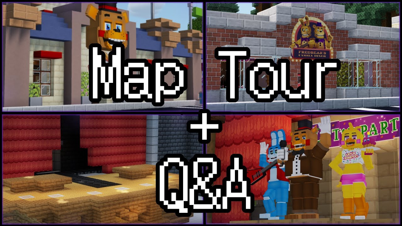 MAP TOUR! AND Q&A!! | Minecraft FNAF: Nightmare Frights - YouTube
