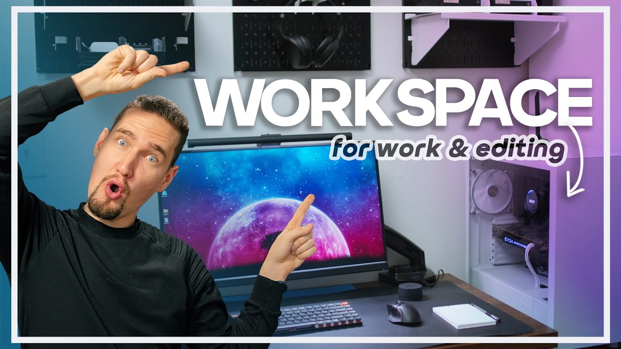 Minimalistic workspace for video editing | NO RGB LIGHT - YouTube