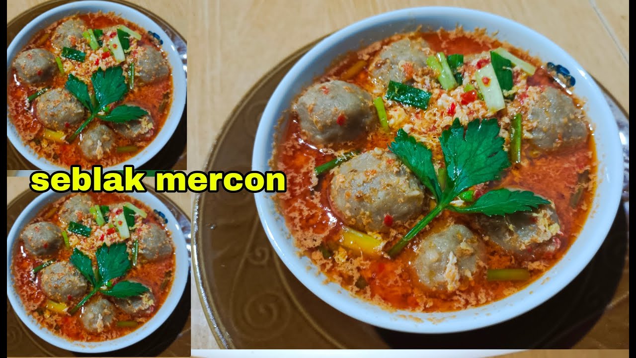 RESEP SEBLAK BAKSO MERCON #viral #seblak - YouTube