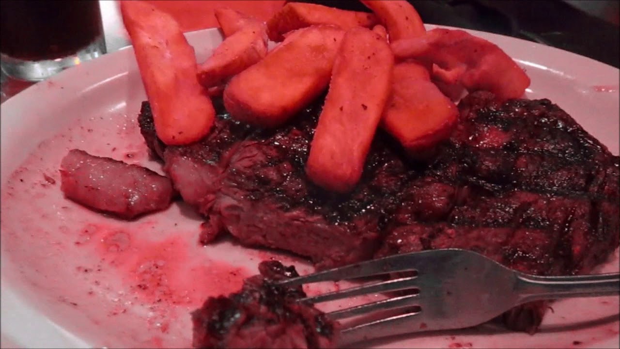 Hand Cut 15 ounce Ribeye Steak Dinner From Texas Roadhouse - YouTube