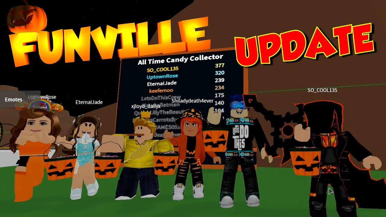 ROBLOX Funville Halloween Update - How Much Candy Will You Collect ...