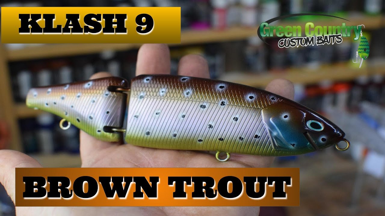 KLASH 9 BROWN TROUT LURE PAINTING SESSION - YouTube
