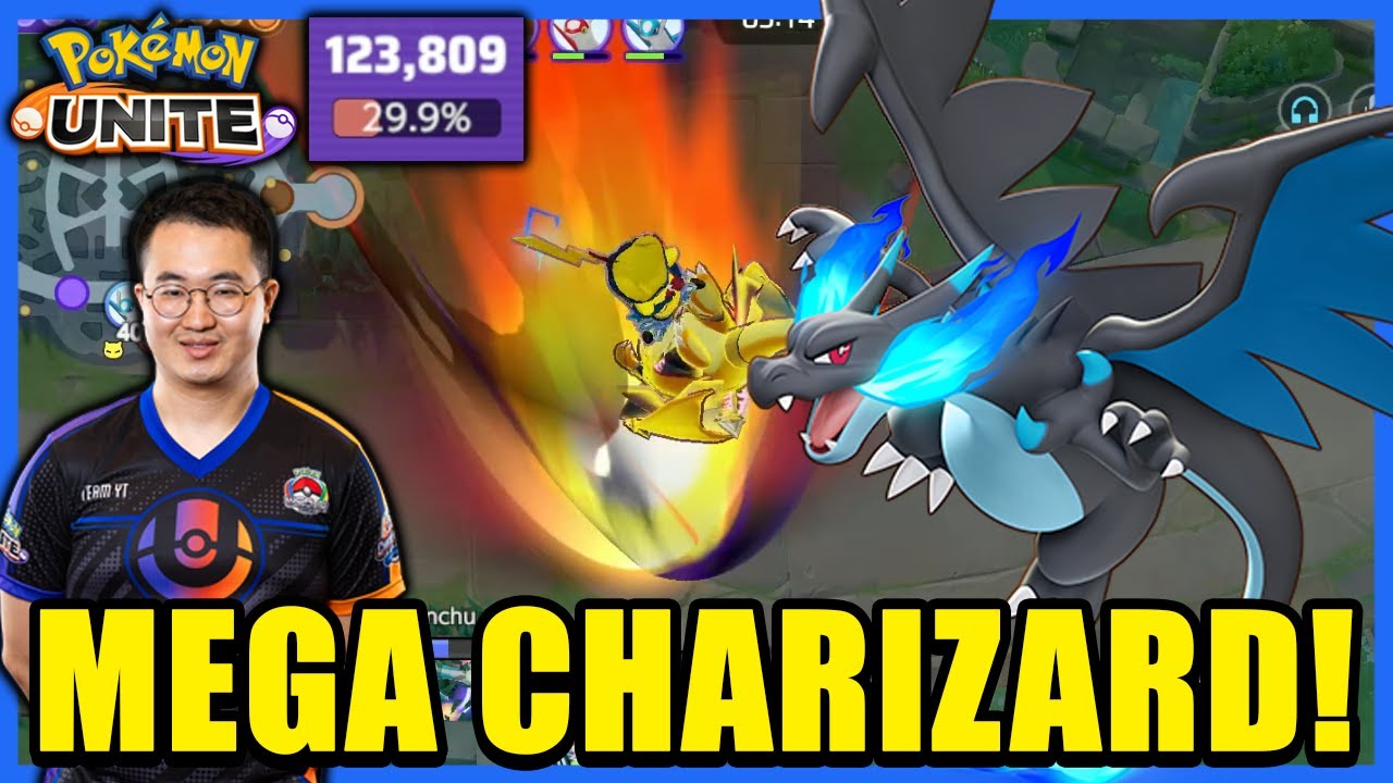 124,000 Damage! Mega Charizard Is A 1v9 Machine! | Pokémon Unite - YouTube