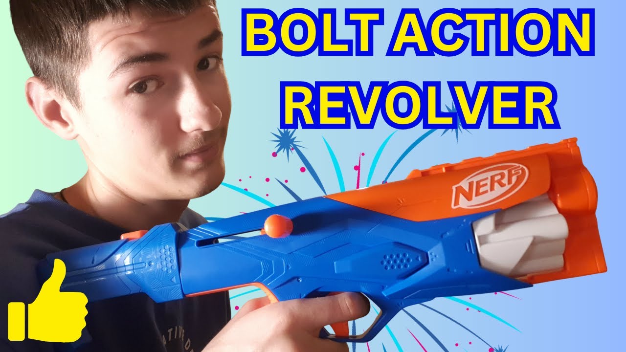 (Review) Nerf N-Series Wielder...BOLT ACTION REVOLVER - YouTube