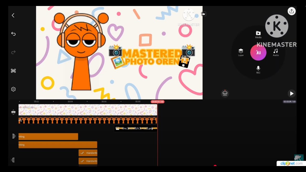 Mastered Photo Oren Logo Remake Kinemaster Speedrun x10.5 Speed ...