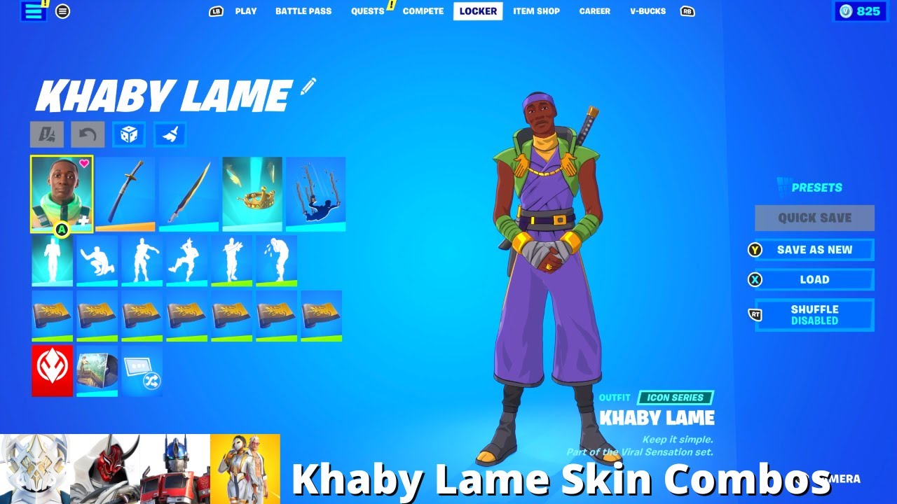 Khaby Lame Skin Combos (Fortnite Battle Royale) - YouTube