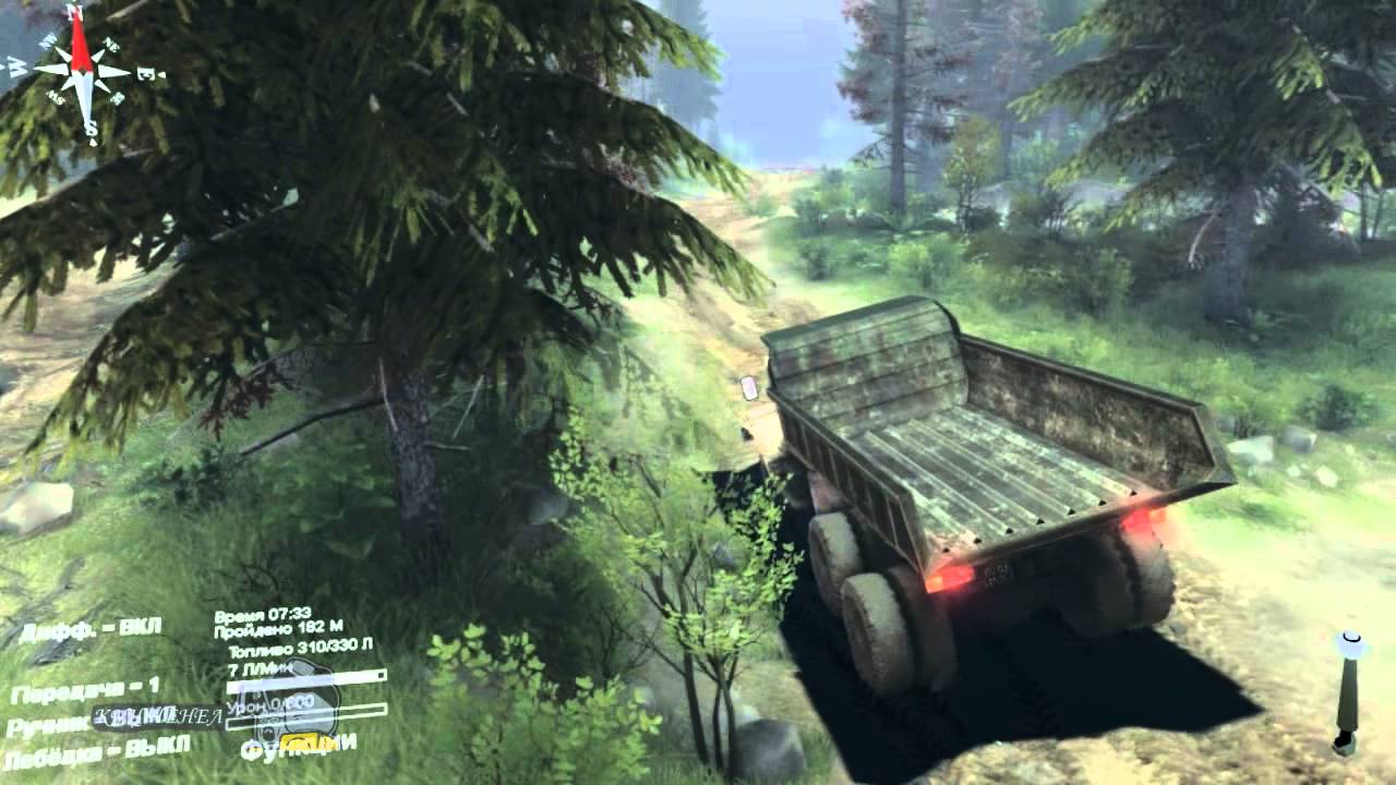 256 KrAZ trucks on the roads of the USSR spintires video game in 2015 ...