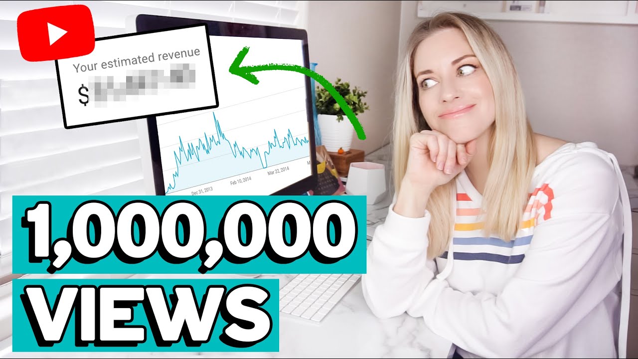 HOW MUCH YOUTUBE PAID ME FOR 1 MILLION VIEWS (Breaking Down My First ...