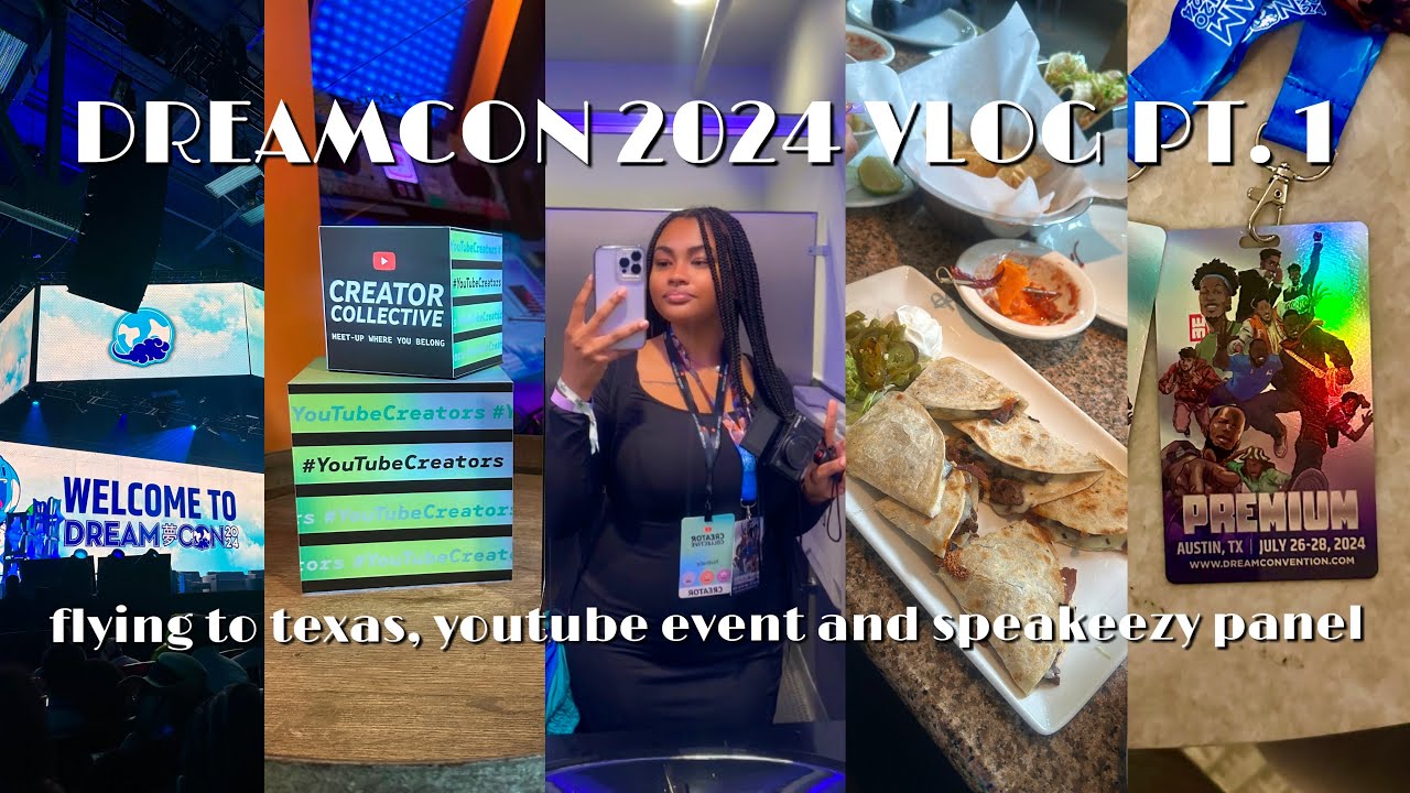 dreamcon 2024 vlog pt. 1ㅣflying to texas, youtube event & speakeezy ...