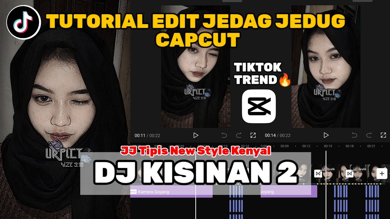 Tutorial Edit Jedag Jedug Capcut DJ KISINAN 2 || Jj New Style Kenyal - YouTube