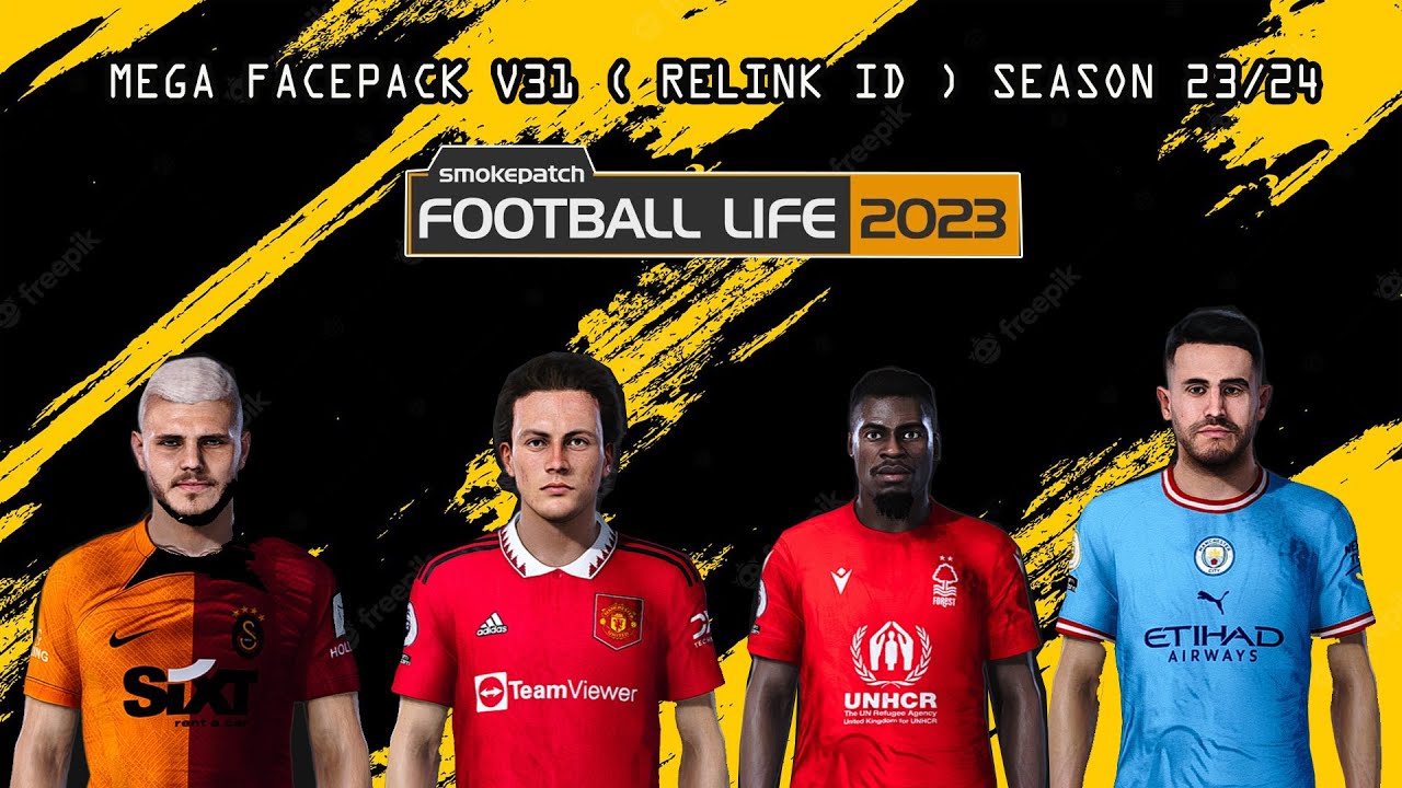 MEGA FACEPACK V31 ( RELINK ID ) SEASON 23/24 || SMOKEPATCH FOOTBALL ...