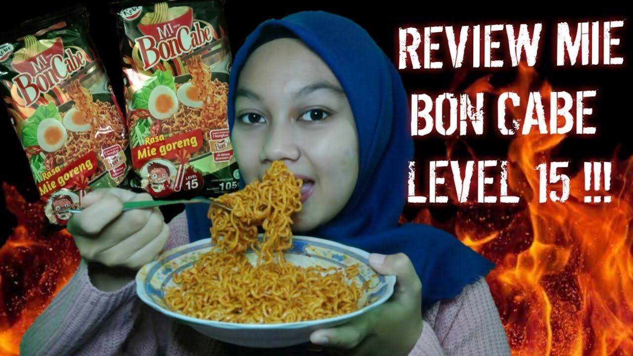 Review MIE GORENG BON CABE Level 15 || Beneran pedes apa biasa aja ...