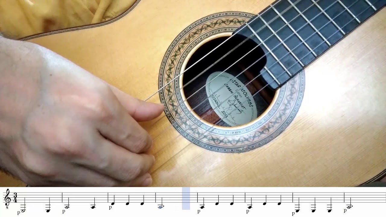 Classical Guitar Lessons Lesson 13 Study 6 - YouTube