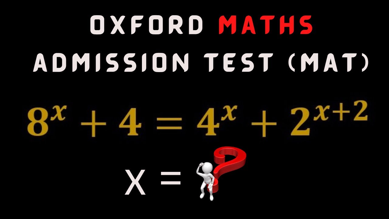 Oxford University maths admission test (MAT) question || How to solve ...