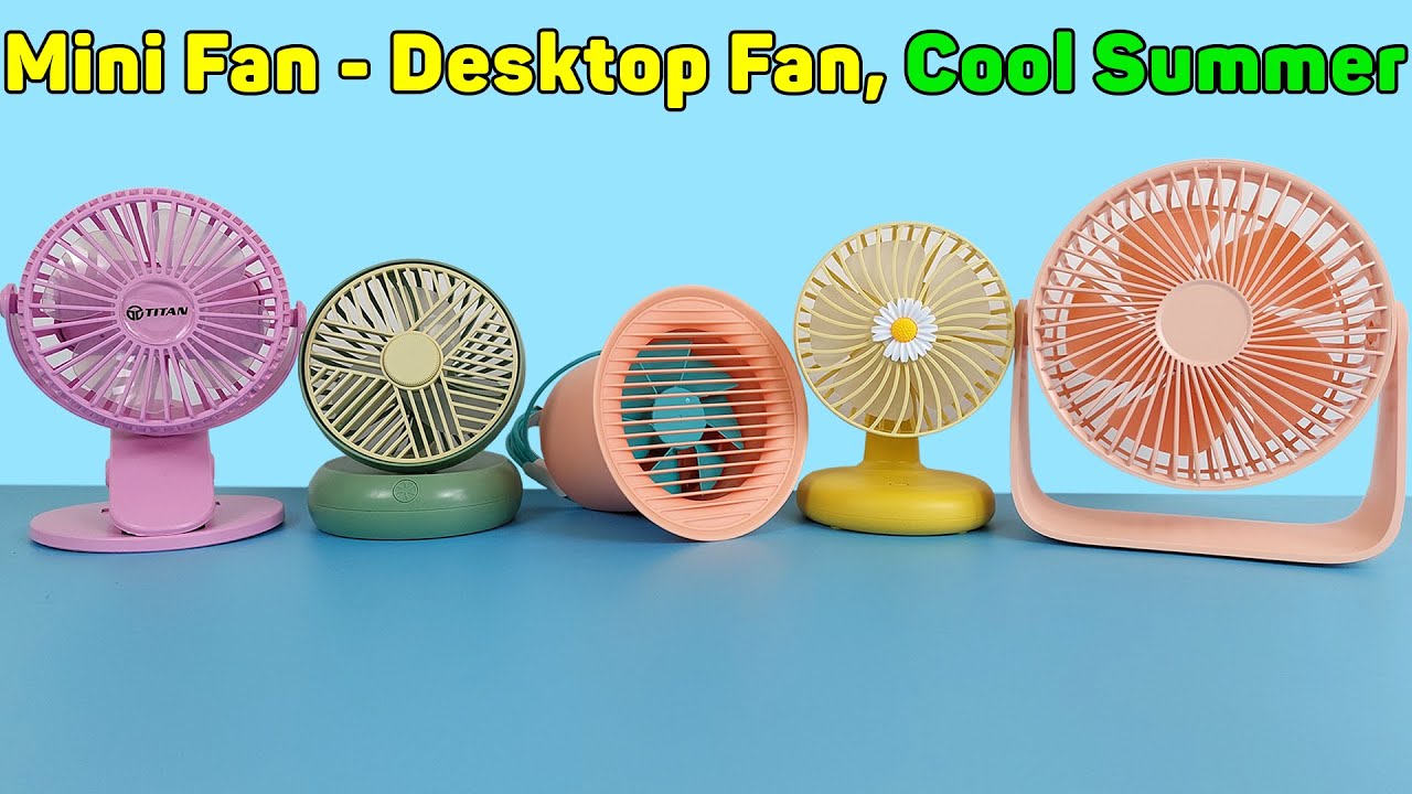Mini Fan - Desktop Fan, Strong Wind A Comfortable And Cool Summer ...