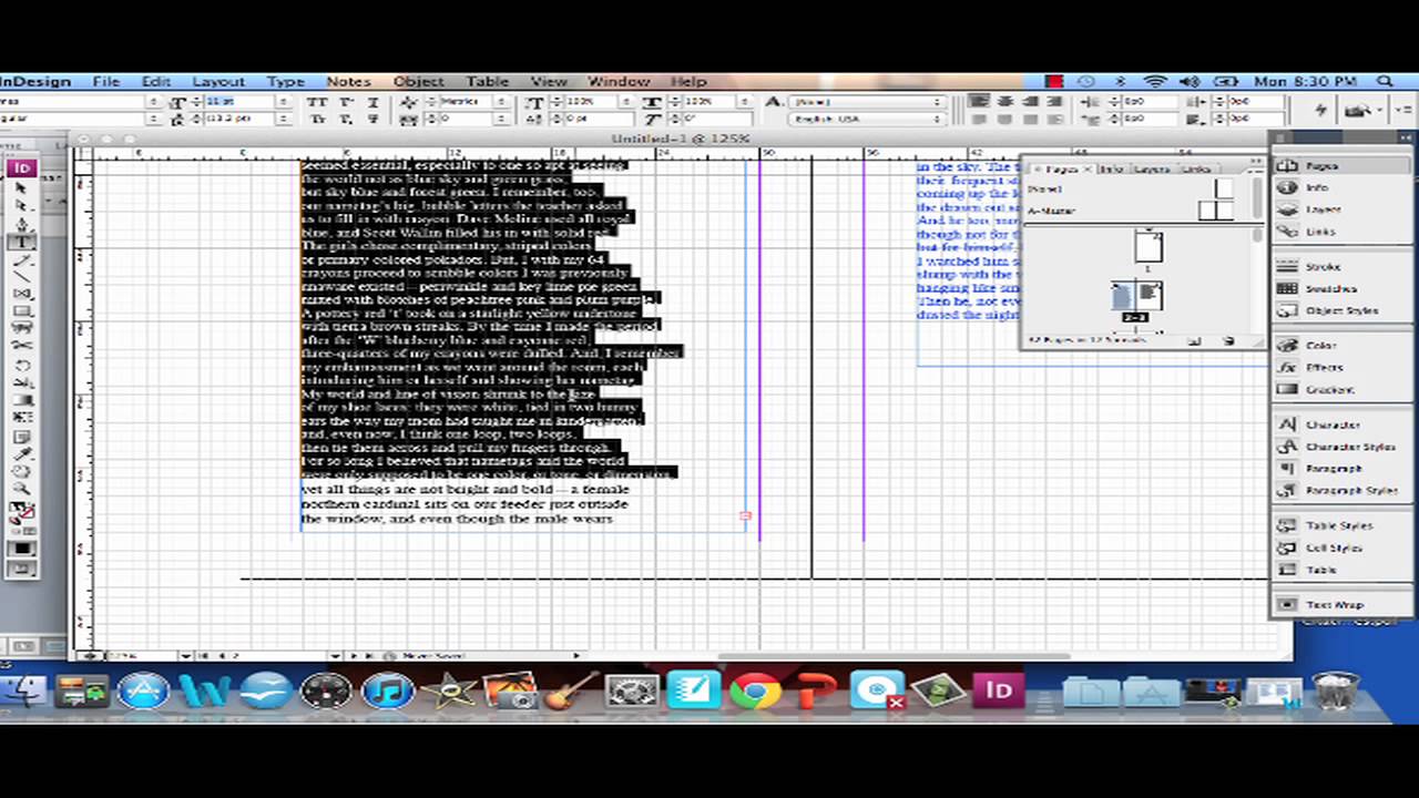 Copying and Pasting Poem into Adobe InDesign - YouTube