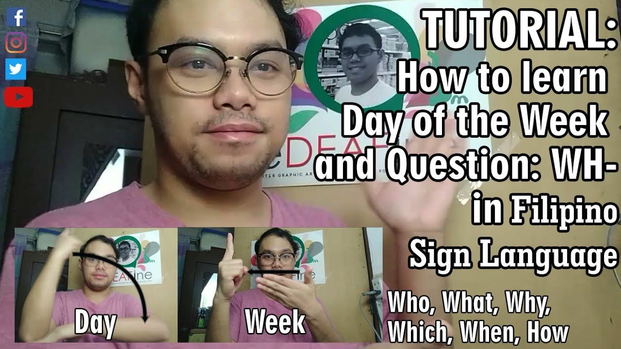 VLOG # 14 | Tutorial How to learn Day of the Week and Question: WH- in ...