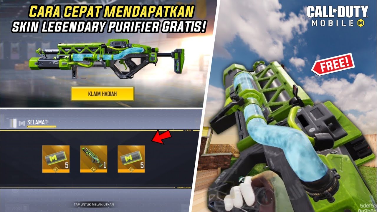 Cara cepat mendapatkan skin legendary purifier H2S04 GRATIS! event ...